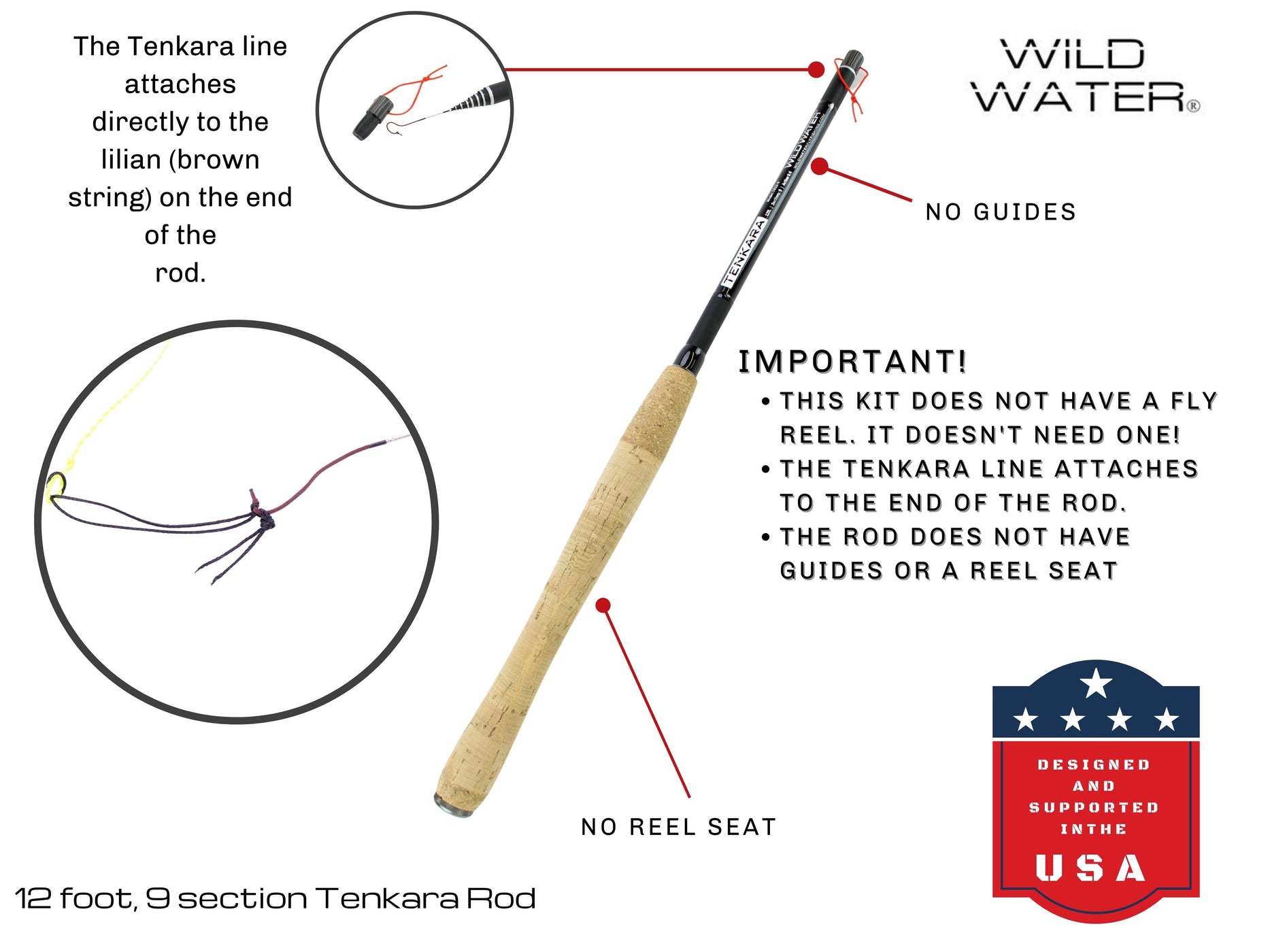 12' Tenkara Fly Rod | Wild Water Fly Fishing