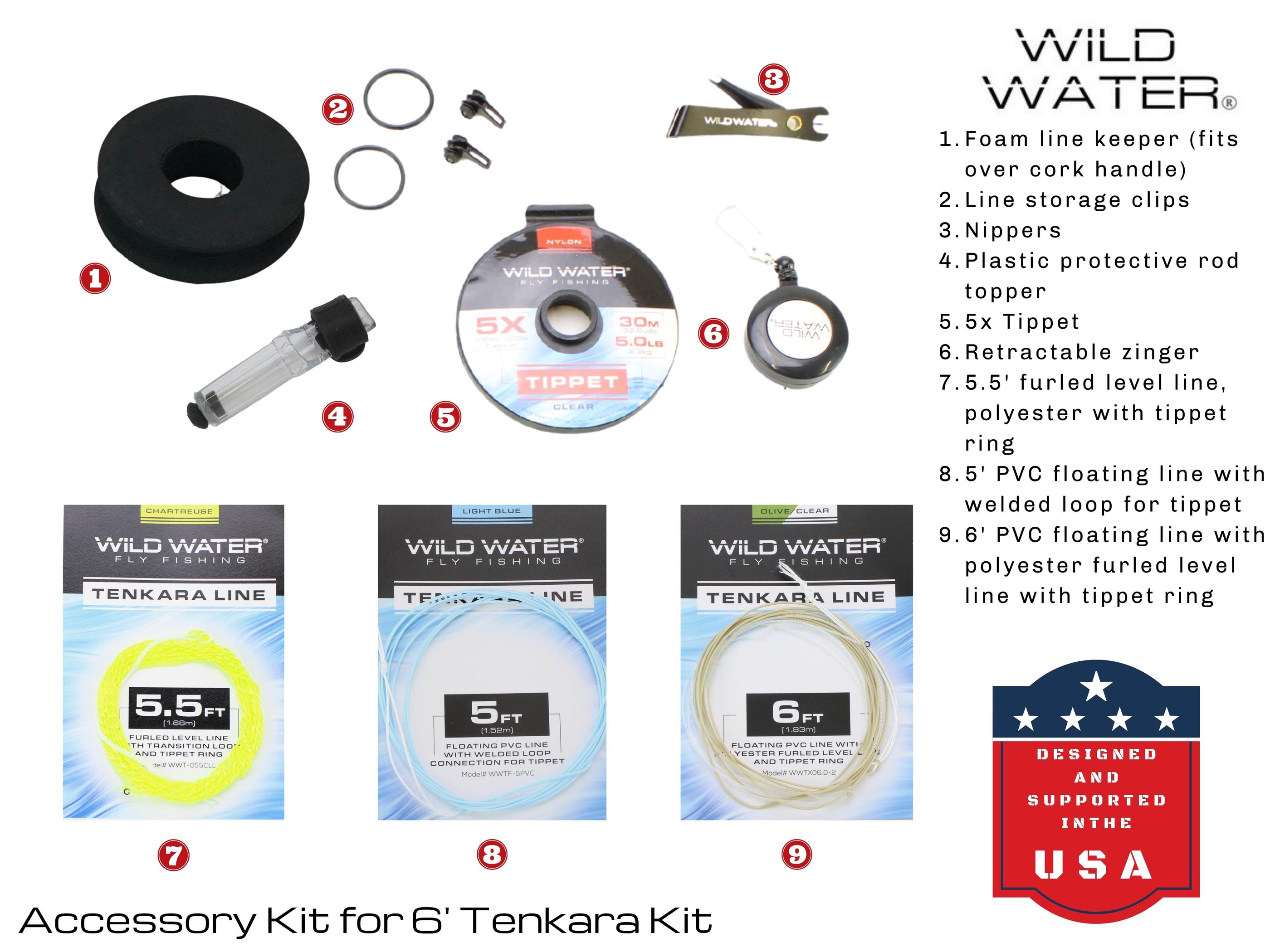 Tenkara Fly Fishing Kit 6ft Rod | Wild Water Fly Fishing
