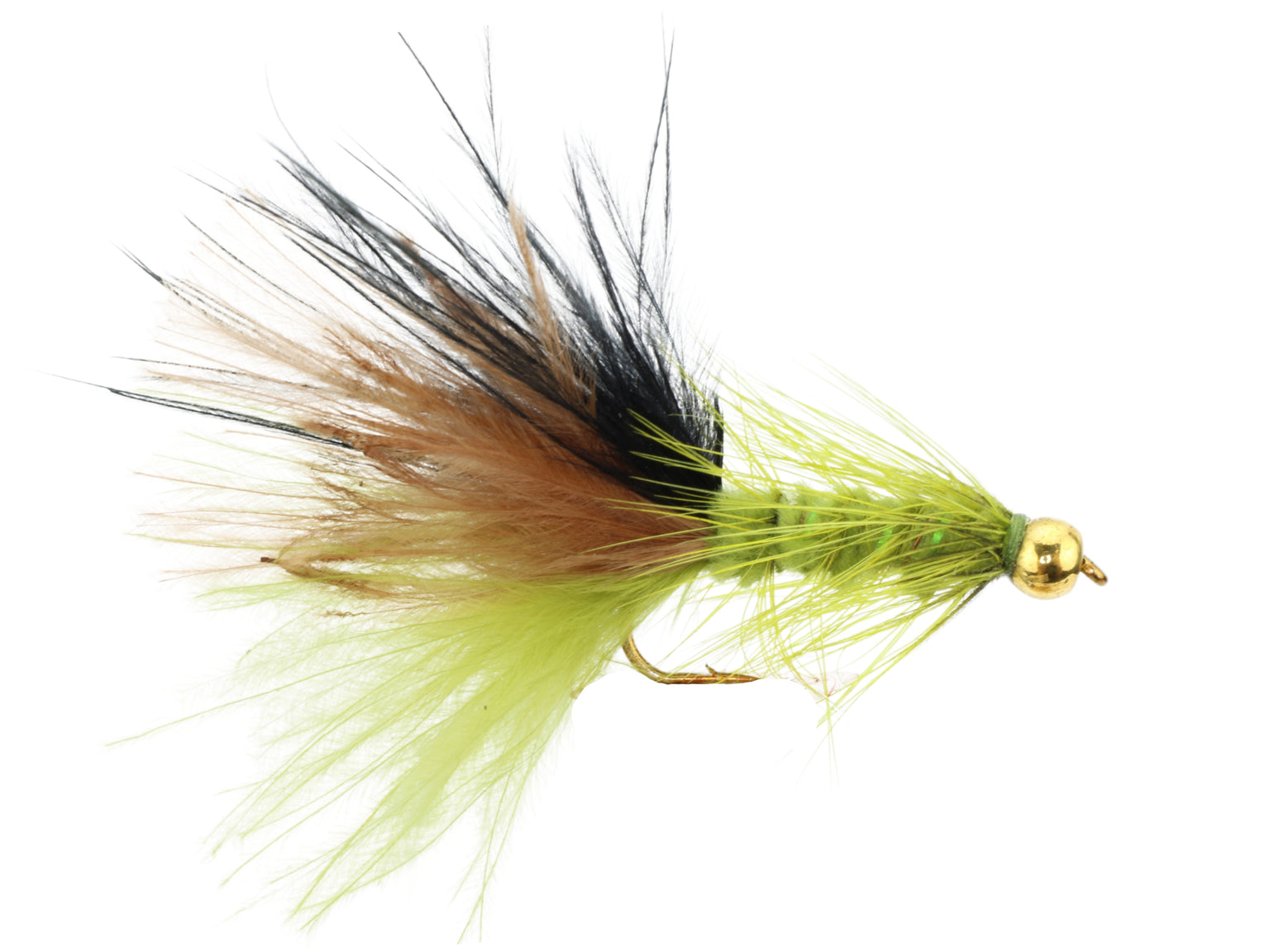 Fly Tying Material Kit, Bead Head Tri- Color Wooly Bugger with Rubber ...