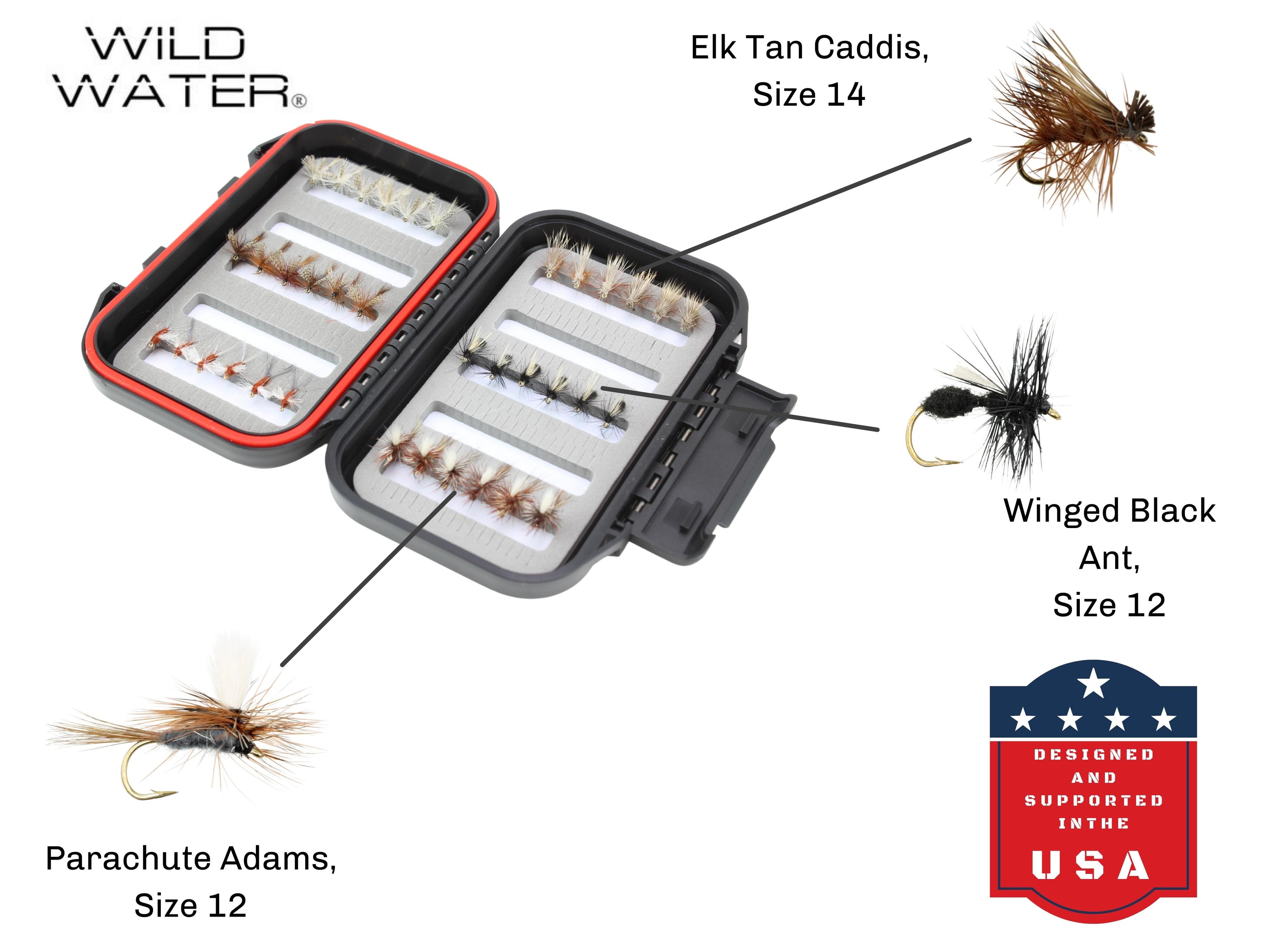 Dry Fly Assortment with Small Fly Box | Wild Water Fly Fishing