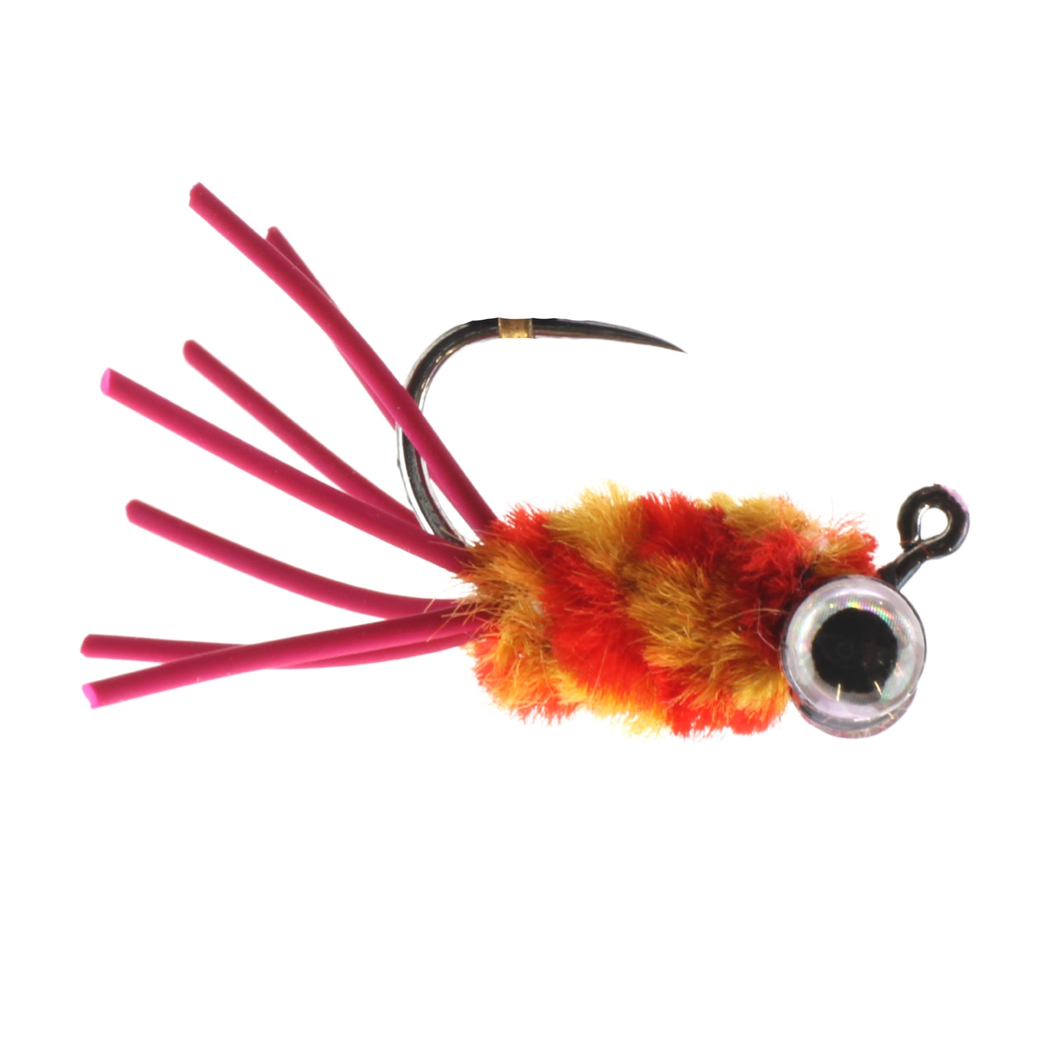 Bluegill Candy Jig, Size 10 | Red/Orange | Quantity 6 | Wild Water Fly ...