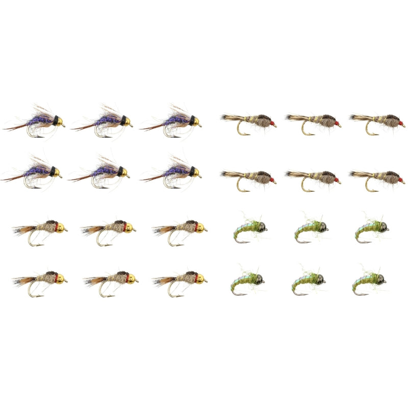 Nymph Fly Assortment | Qty. 24 — Wild Water Fly Fishing