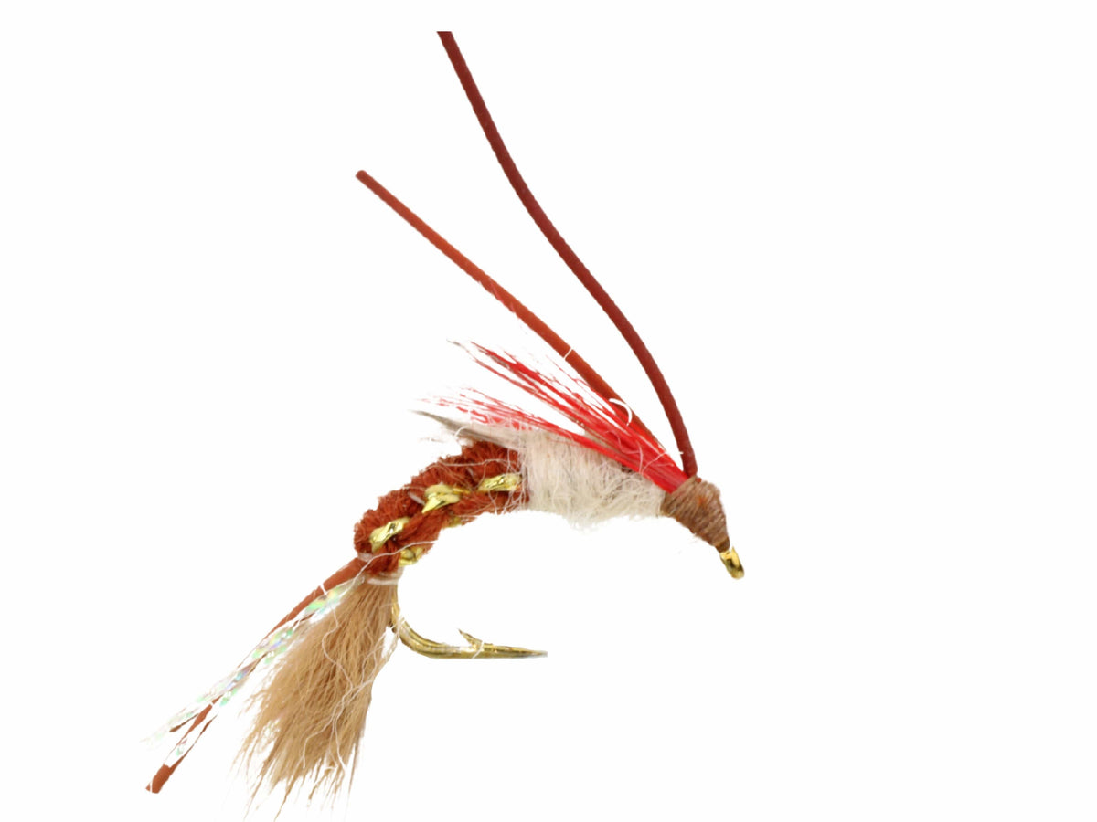 Rubber Leg Brown Woven Caddis Size 10 | Wild Water Fly Fishing