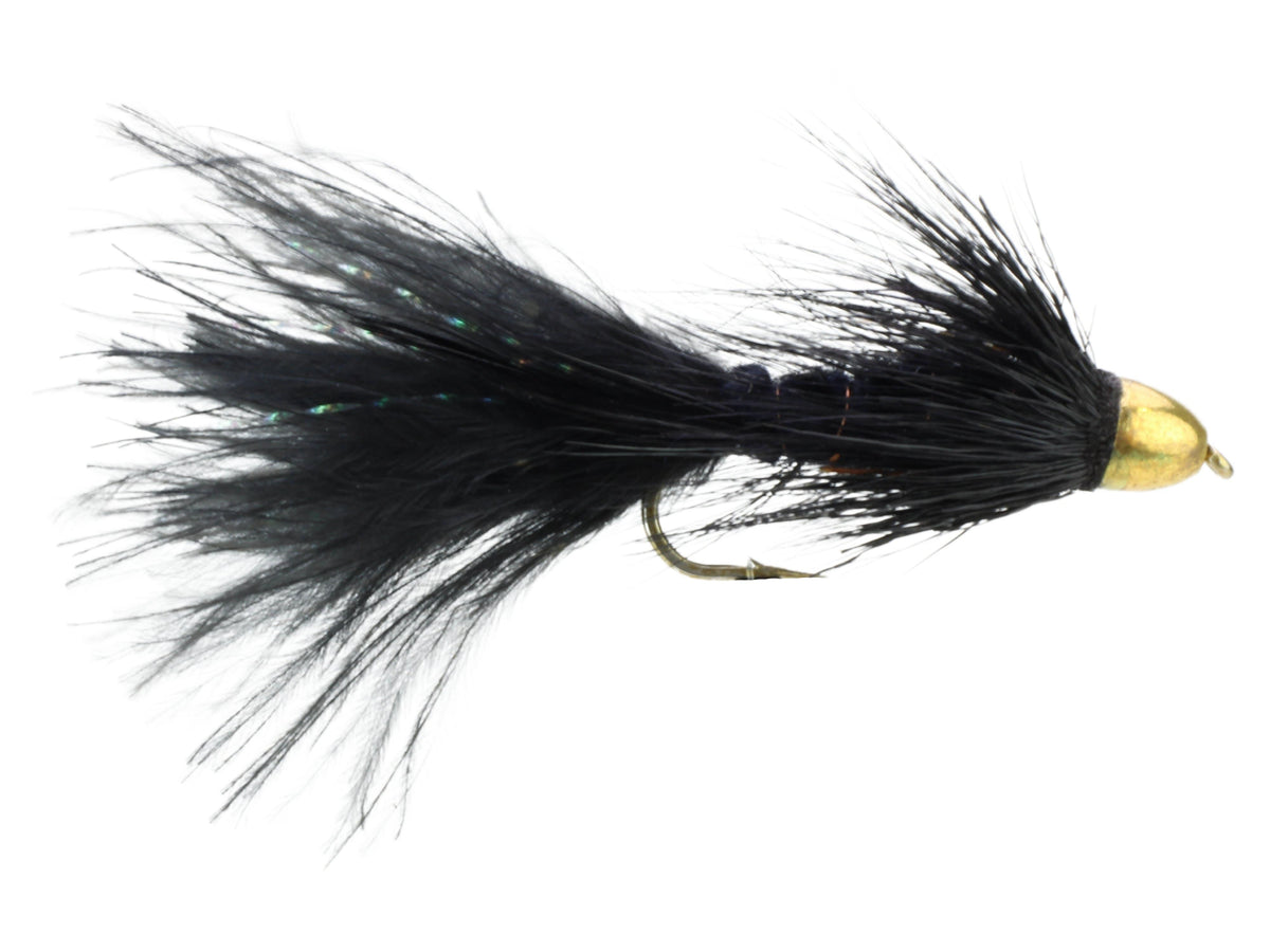 Black Cone Head Wooly Bugger Fly Size 6 | Wild Water Fly Fishing