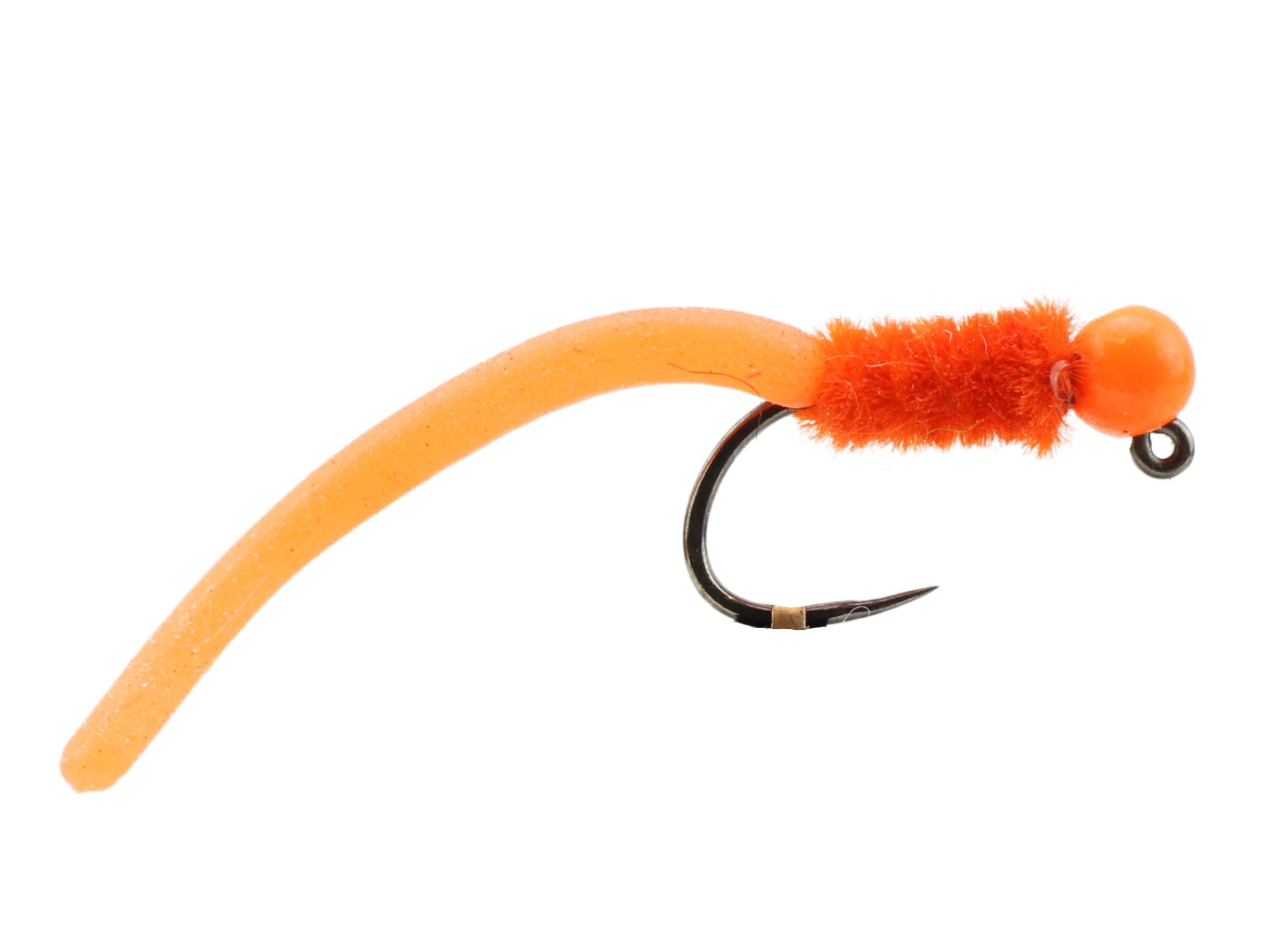Orange Squirmy Worm Fly | Wild Water Fly Fishing